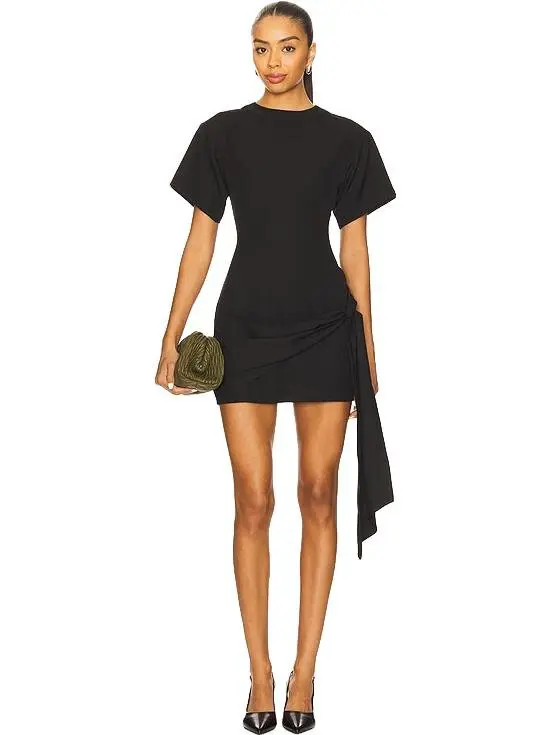 Superdown Kirana Wrap Front Mini Dress - Black