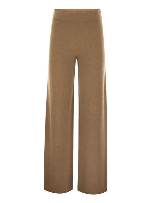 MAX MARA STUDIO Moritz Wool And Cashmere Trousers - Brown