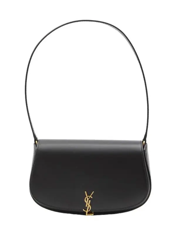 Saint Laurent Voltaire Mini Bag In Box Leather - Black