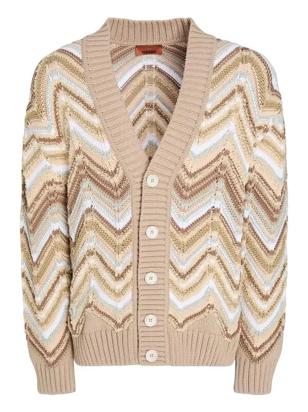 Missoni Crochet-knit Cardigan - Beige