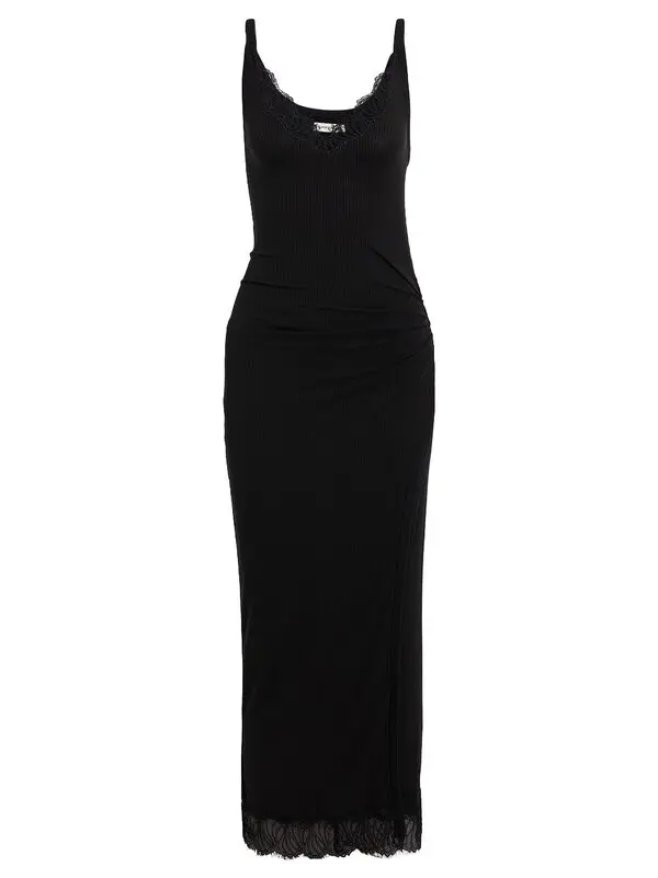 Simkhai Yulia Lace-trimmed Maxi Dress - Black