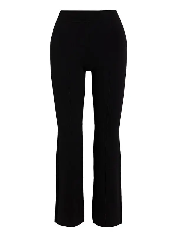Simkhai Mackenzie Stretch-knit Straight-leg Pants - Black
