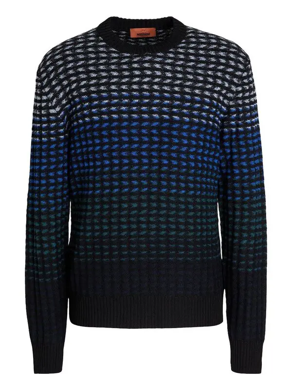 Missoni Jacquard-knit Wool Sweater - Black