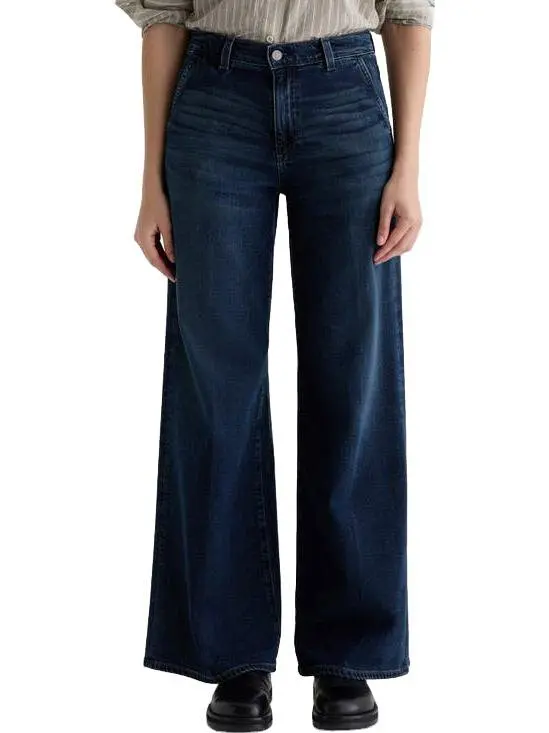 Ag Stella Mid-rise Wide Leg Palazzo Jeans - Poise