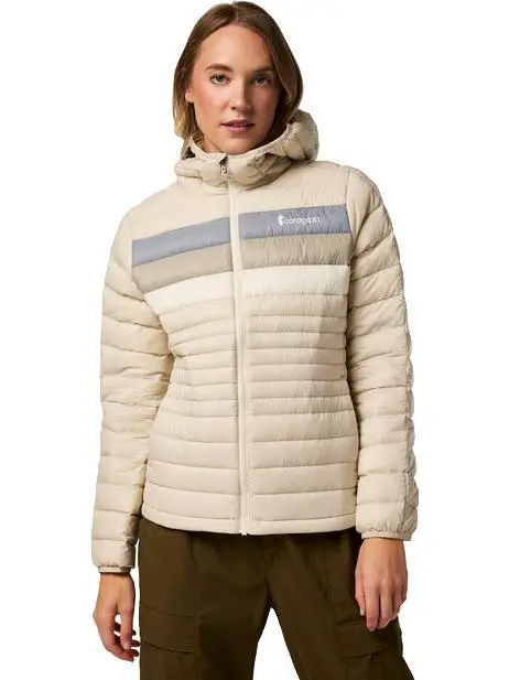 COTOPAXI Fuego Down Hooded Jacket - Cream Stripes