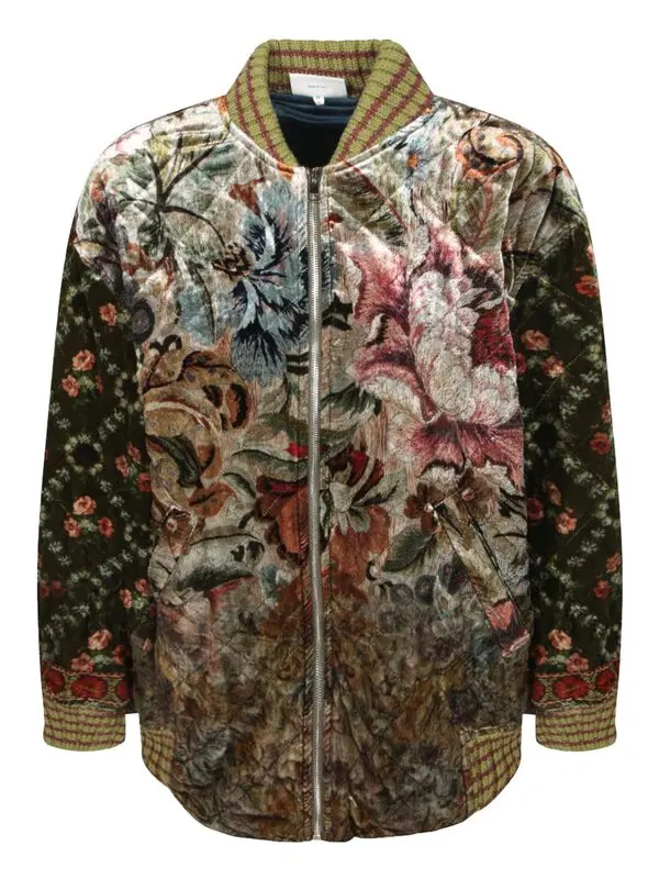 PIERRE-LOUIS MASCIA Floral Jacquard Bomber - Multicolor