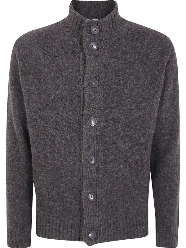FILIPPO DE LAURENTIIS Raglan Sleeves Buttoned Cardigan - Brown