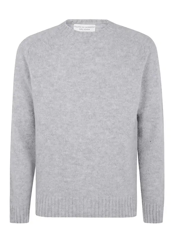 FILIPPO DE LAURENTIIS Raglan Sleeves Round Neck Sweater - White