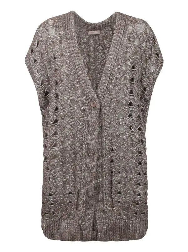 Herno Sleeveless Alpaca Wool Vest - Brown