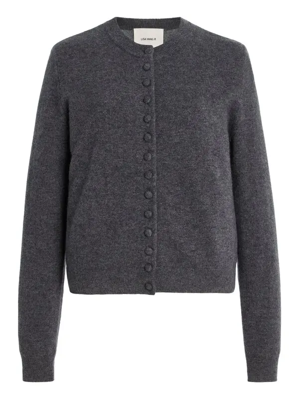 LISA YANG Wilona Cashmere Cardigan - Grey