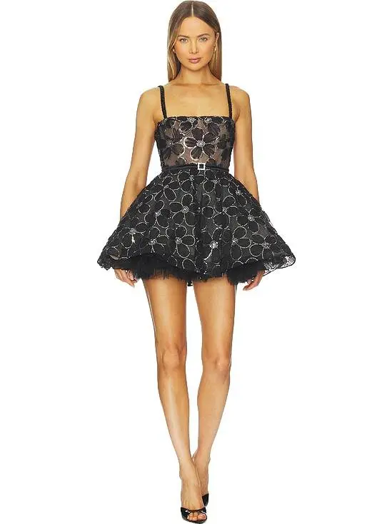 BRONX BANCO Mademoiselle Mini Dress - Black
