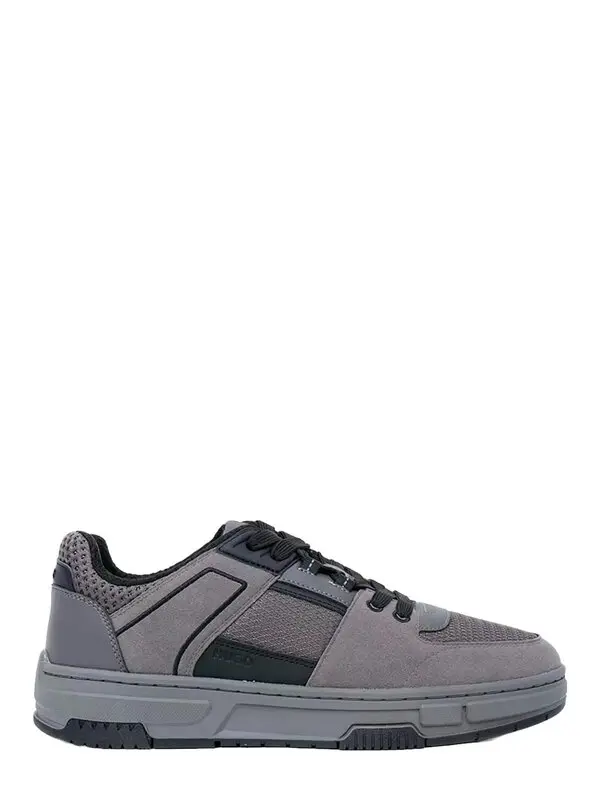 Hugo Panelled Low Top Sneakers - Grey
