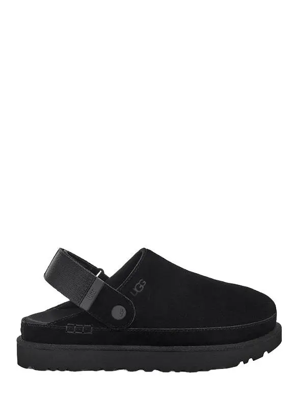 UGG Goldenstar Suede Clog - Black