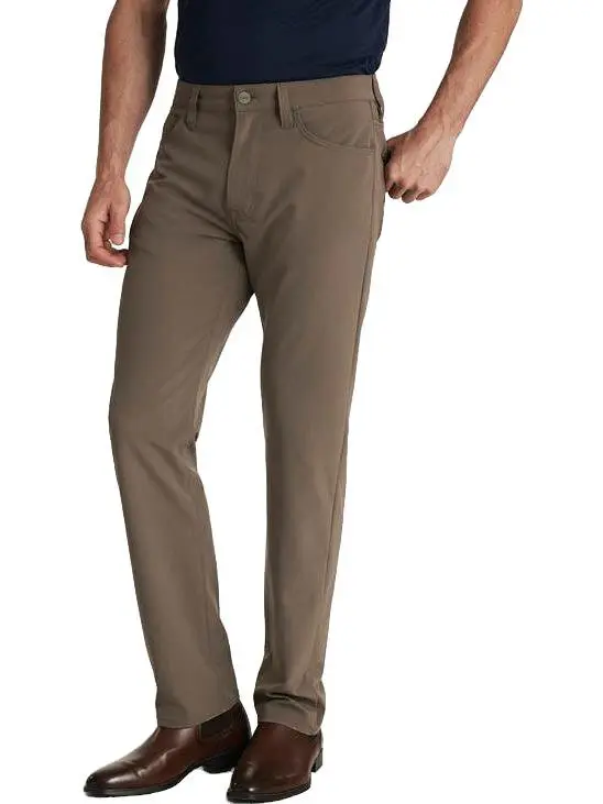 34 Heritage Courage Commuter Straight Leg Trousers - Taupe Commuter Luxe