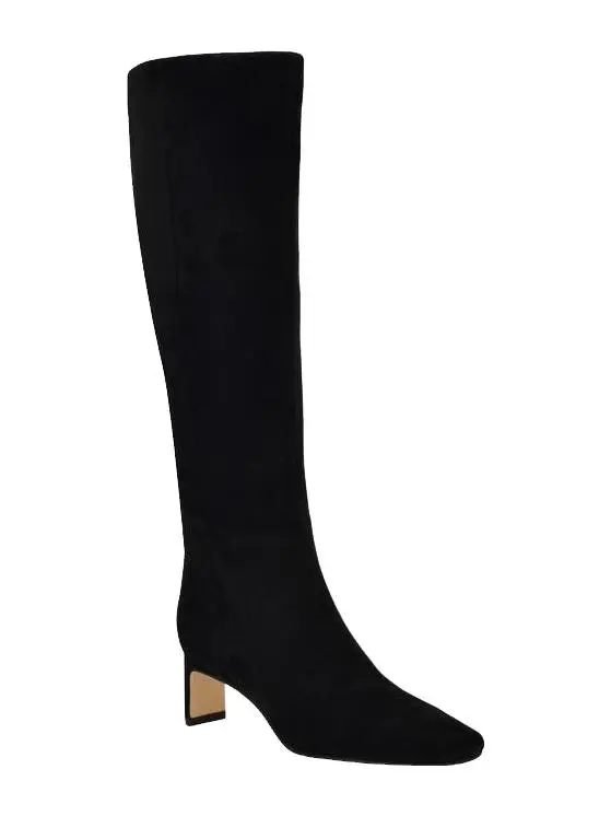 Calvin Klein Caterine Knee High Boots - Black Suede