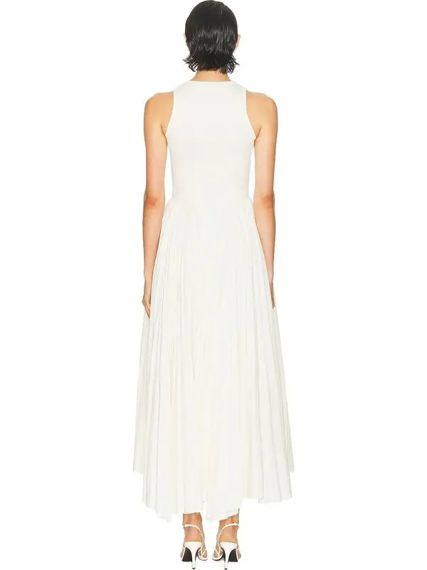 Alexander McQueen Cut & Sew Jersey Dress - Ivory