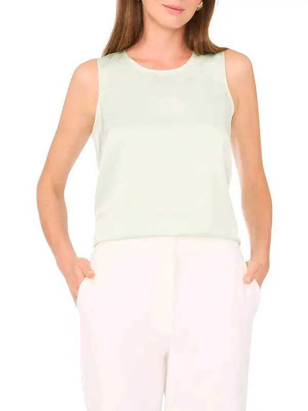 Vince Camuto Keyhole Sleeveless Shell - Mint