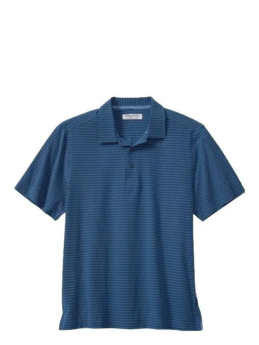 Tommy Bahama Bahama Coast Fades Away Stripe Islandzone® Polo - Deep Azure