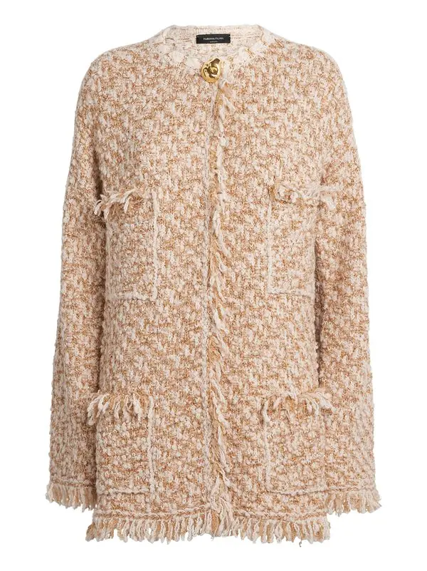 Fabiana Filippi Sequin Tweed Jacket - Beige
