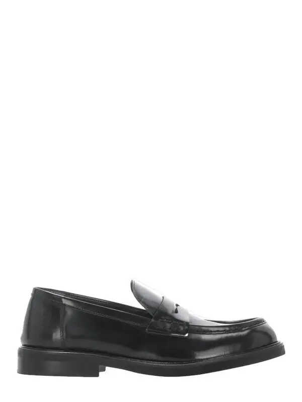 POEVE Leather Loafers - Black