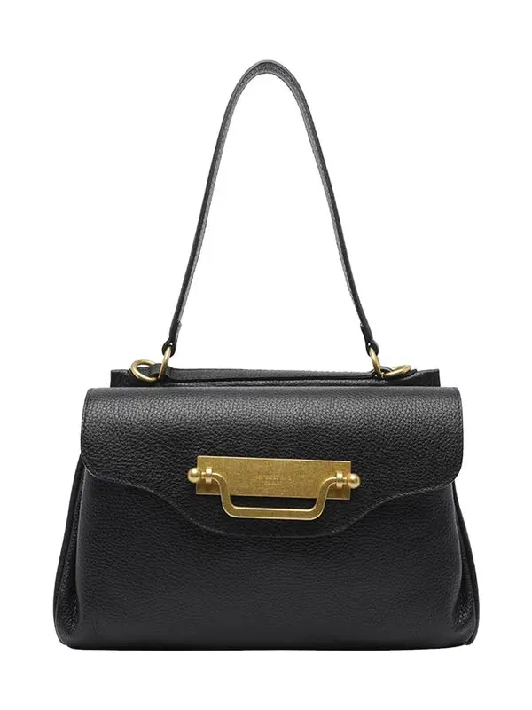 MY BEST BAG FIRENZE Leather Shoulder Bag - Black