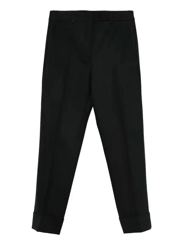 Incotex Cuffed Trousers - Black