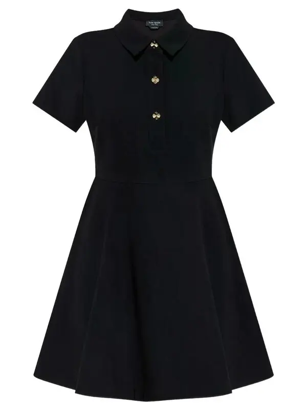 Kate Spade New York Clover-button Mini Dress - Black