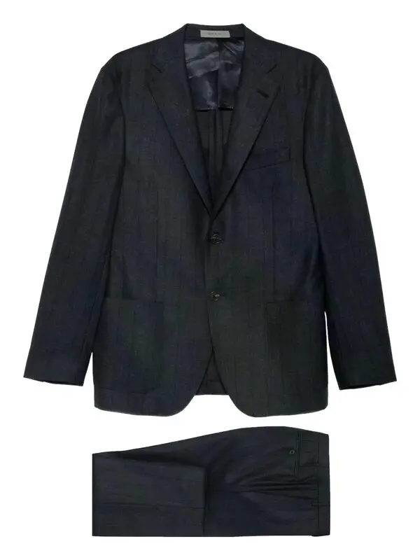 Corneliani Pinstripe-pattern Blazer - Blue