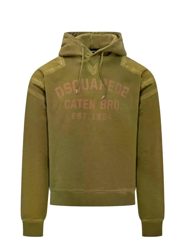 Dsquared2 Cypro Shoulder-detail Hoodie - Brown
