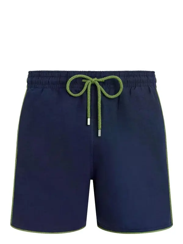 Vilebrequin Piped-trim Swim Shorts - Blue