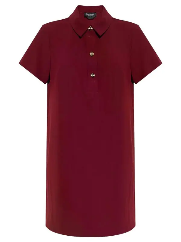 Kate Spade New York Colla Button Mini Dress - Red