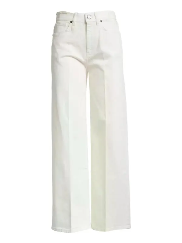 PT TORINO Pressed-crease Wide Leg Jeans - White