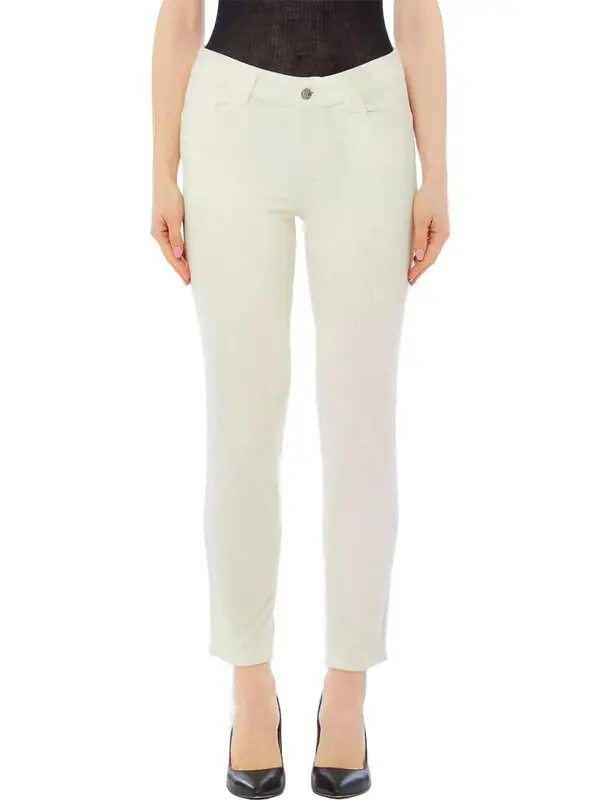 Liu Jo High-waisted Corduroy Denim - Neutrals