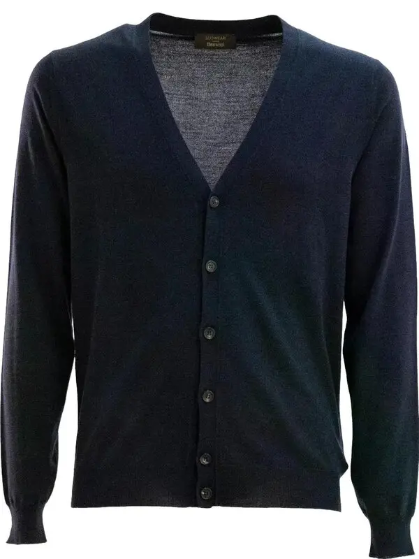 ZANONE Buttoned Cardigan - Blue