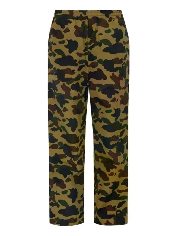 A BATHING APE Camouflage-print Trousers - Green