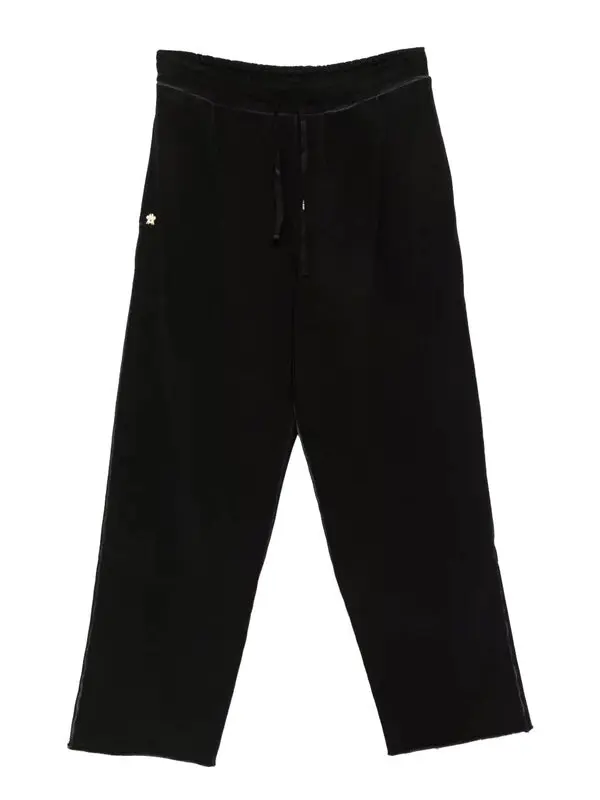 A PAPER KID Drawstring Track Pants - Black