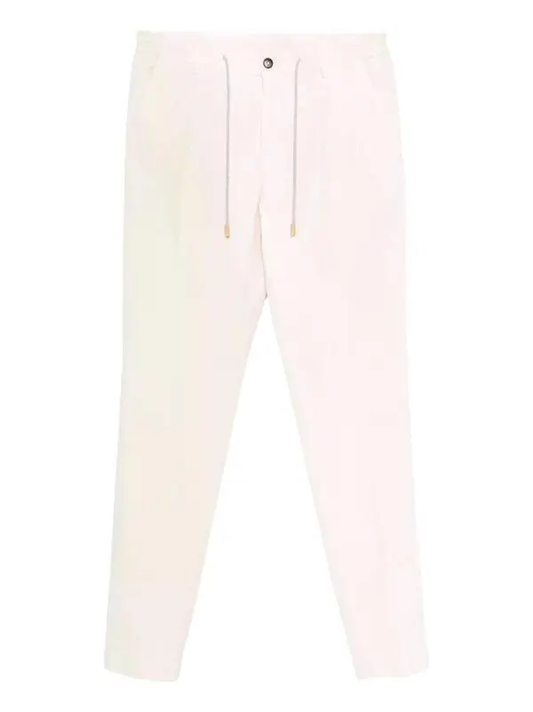 L.B.M. 1911 Drawstring-waist Tapered Trousers - White