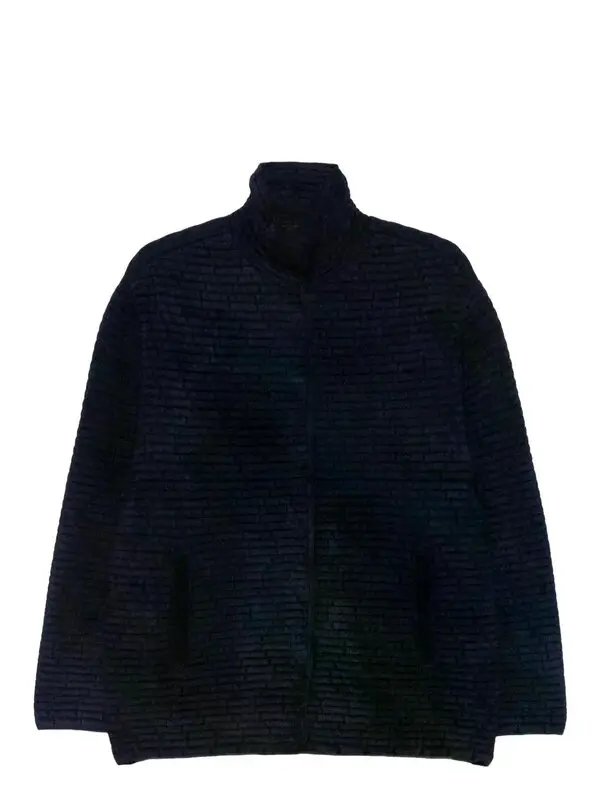 Emporio Armani Textured Jacket - Blue