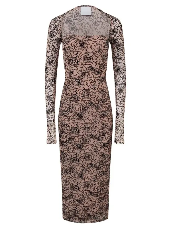 Paris Georgia Floral Printed Column Dress - Multi