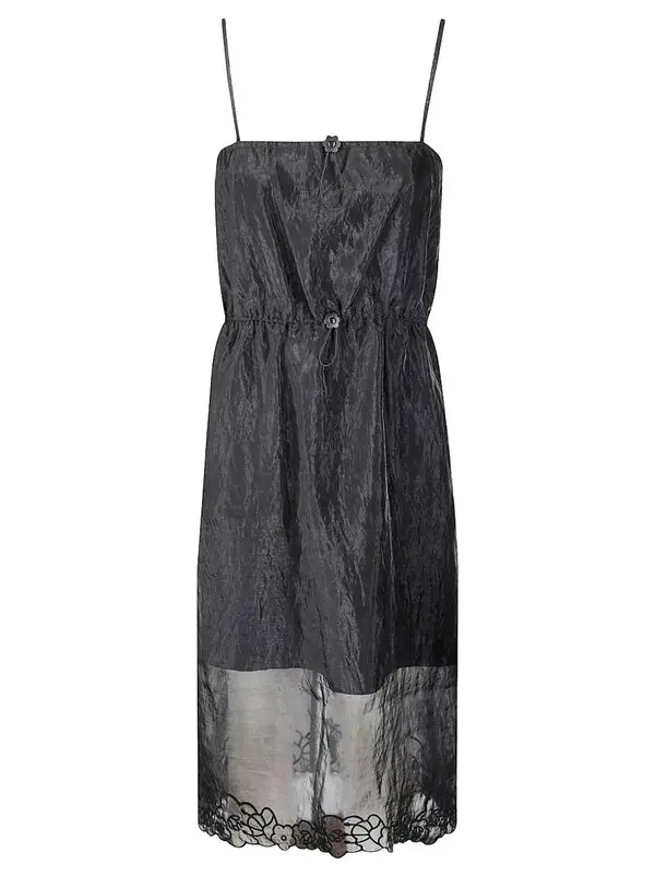 Cecilie Bahnsen Barr Flower Midi Dress - Black