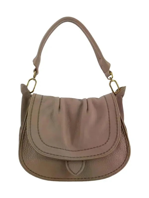 VISONA` Sella Leather Shoulder Bag - Brown