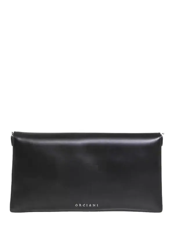 ORTIGNI Gossip Leather Clutch - Black