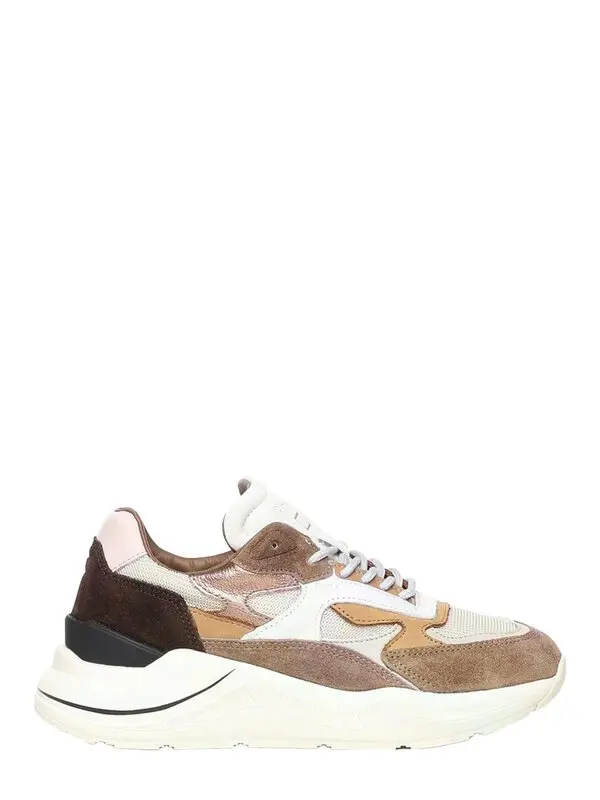 D.a.t.e. Panelled Sneakers - Brown