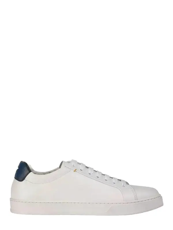 DOUCAL'S Lace-up Leather Sneakers - White
