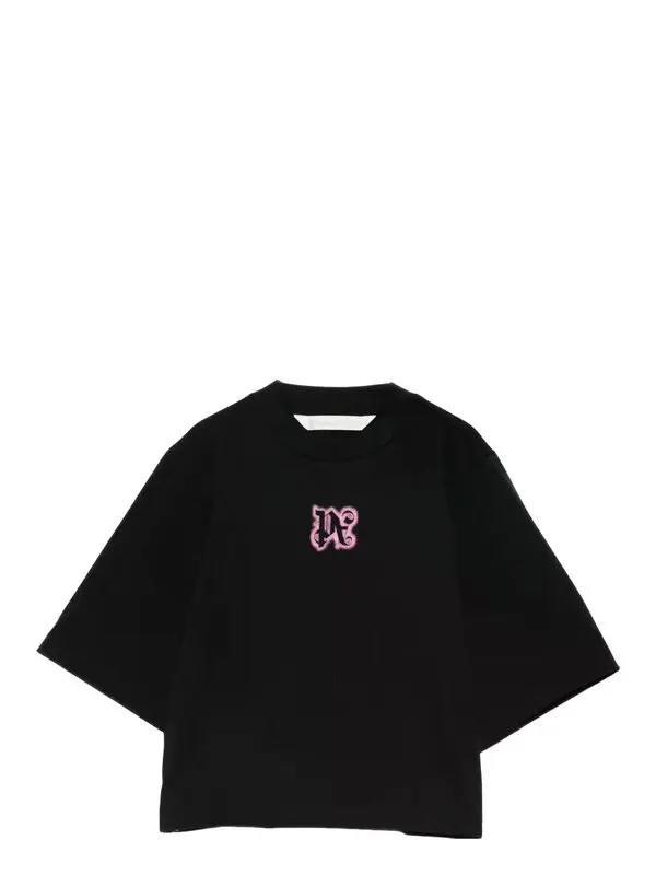 Palm Angels Logo-detail T-shirt - Black