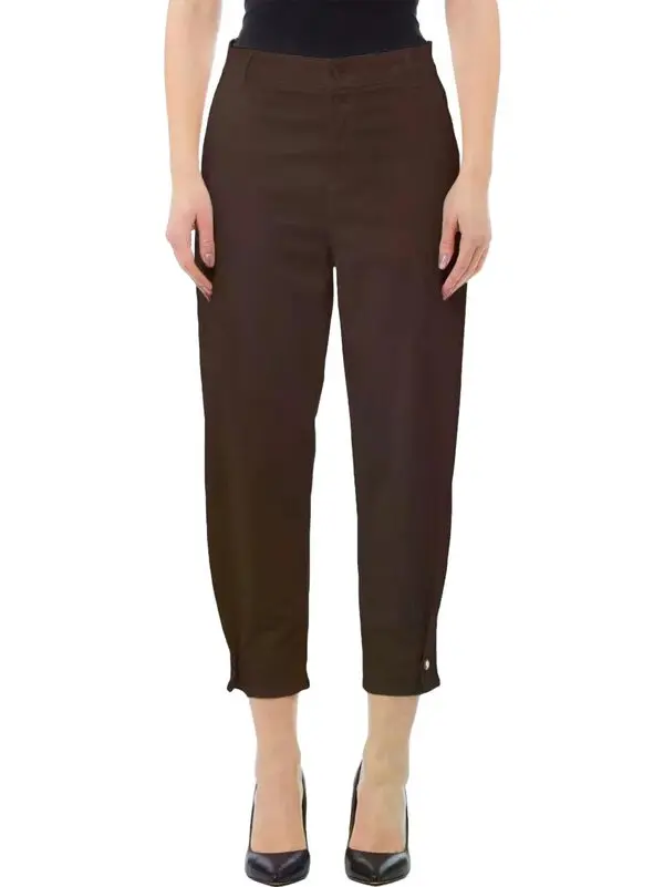 Liu Jo Button Balloon Trousers - Brown
