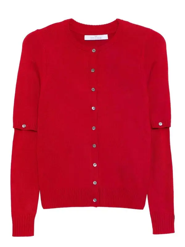 Rokh Detachable-sleeve Cardigan - Red