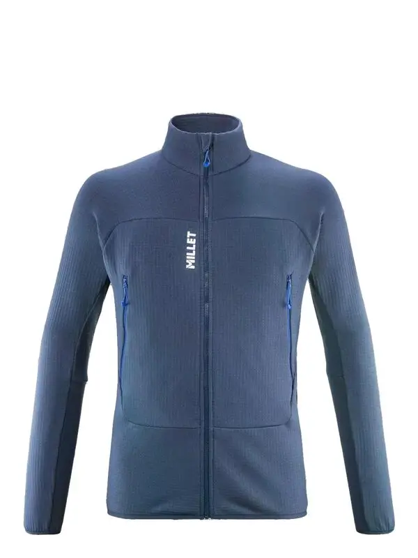 PASCAL MILLET Fusion Grid-panel Jacket - Blue