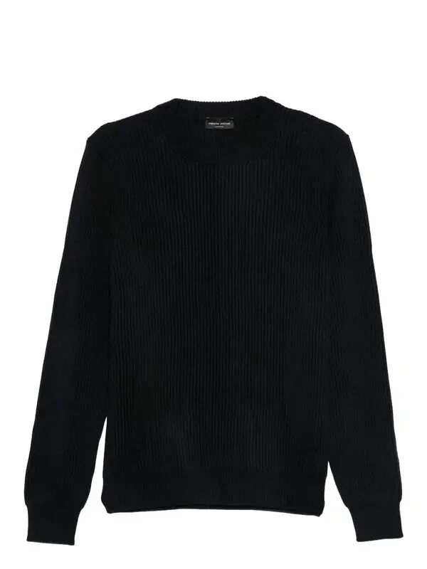 ROBERTO COLLINA Crew Neck Sweater - Blue