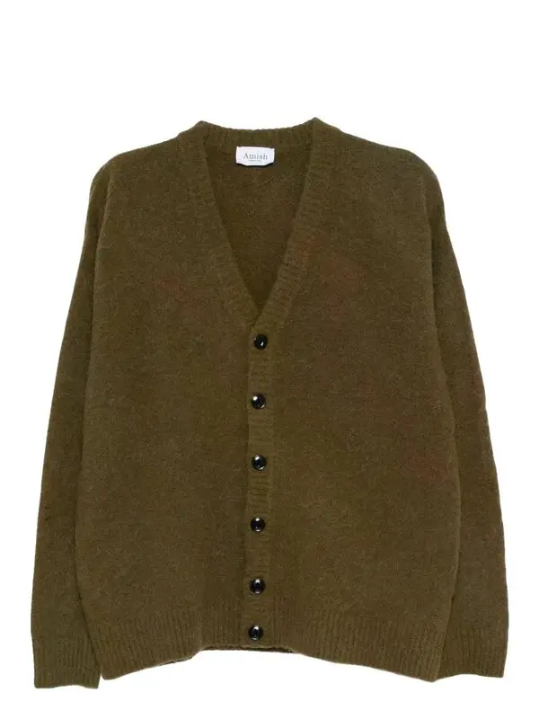 AMISH Mélange Cardigan - Green